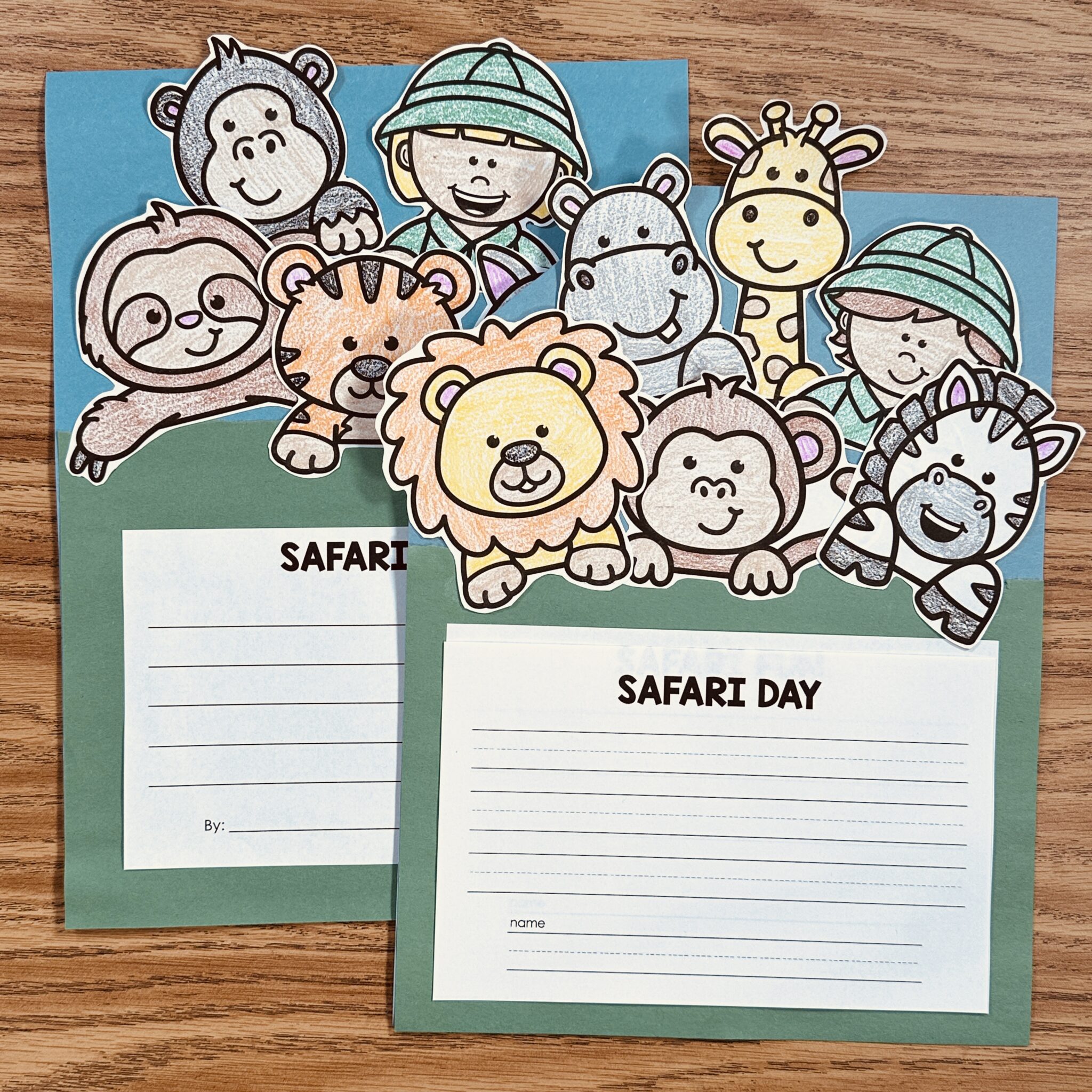 Safari Bulletin Board Craft - Simply Kinder + Printable Membership