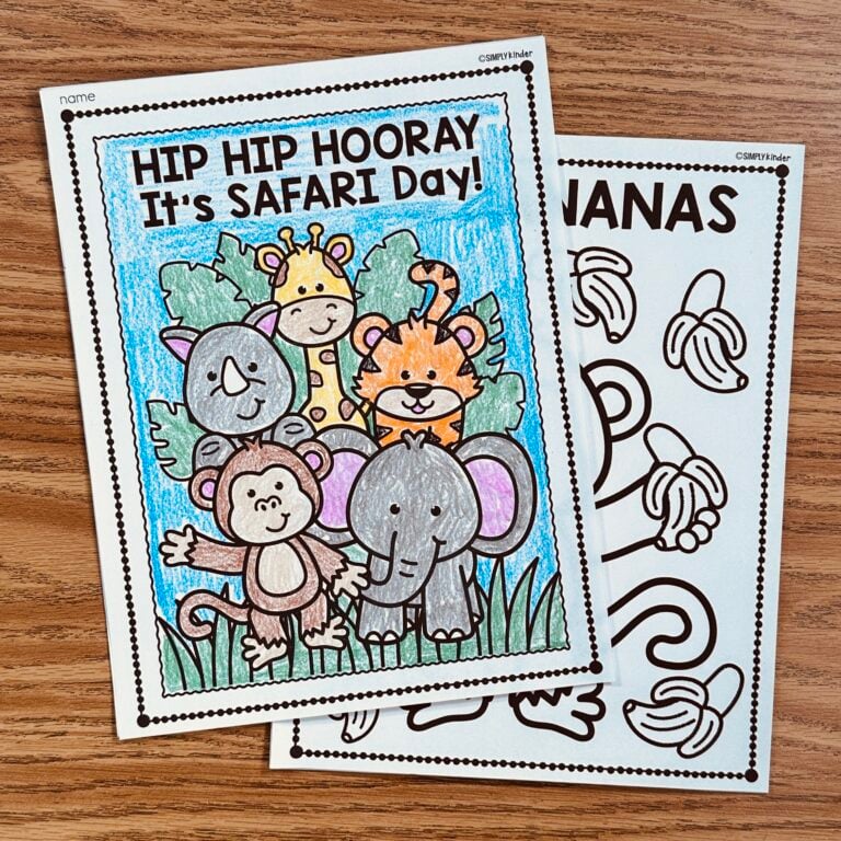 Safari Printables - Cover Pages - Simply Kinder + Printable Membership