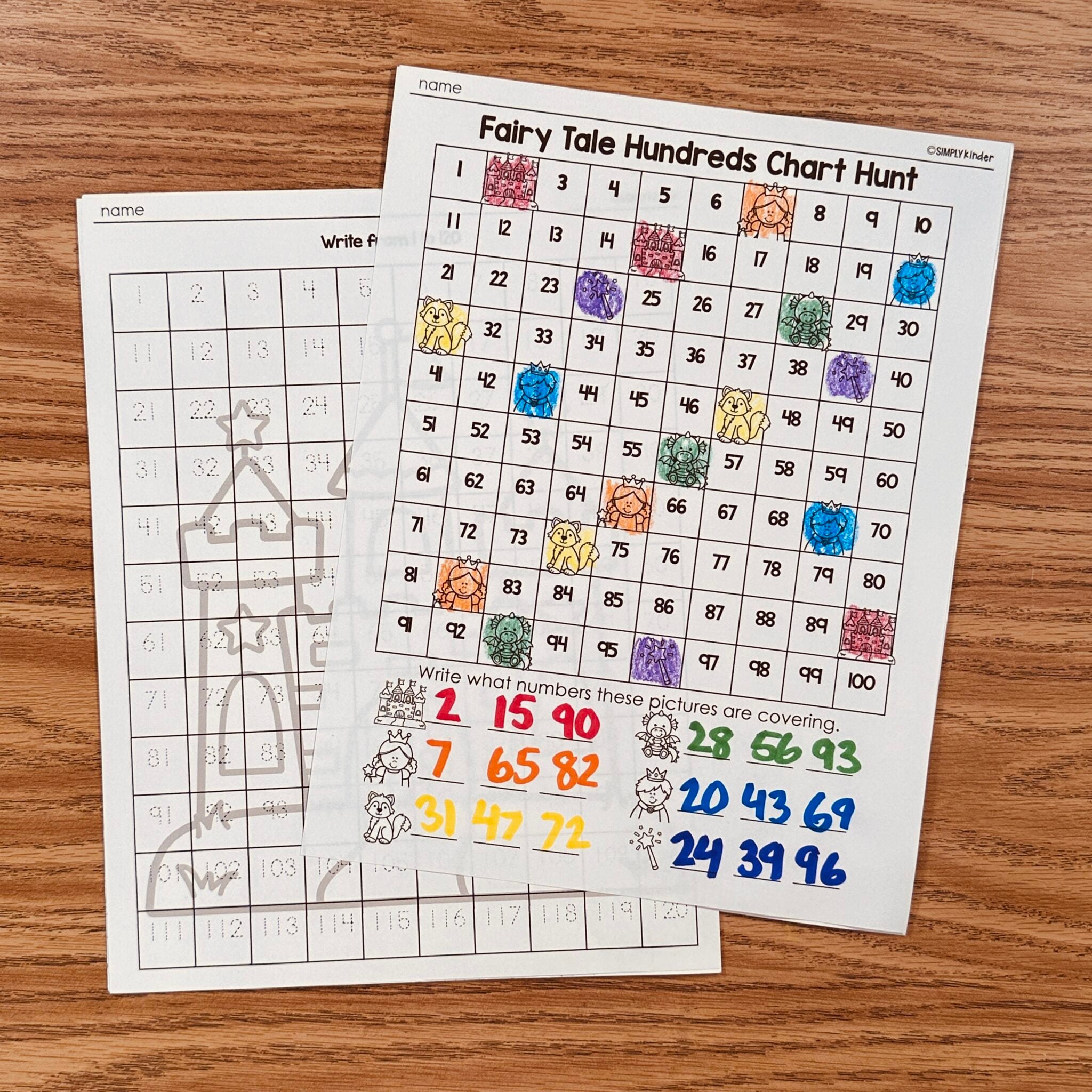 Fairy Tale Day Math Printables - Simply Kinder + Printable Membership