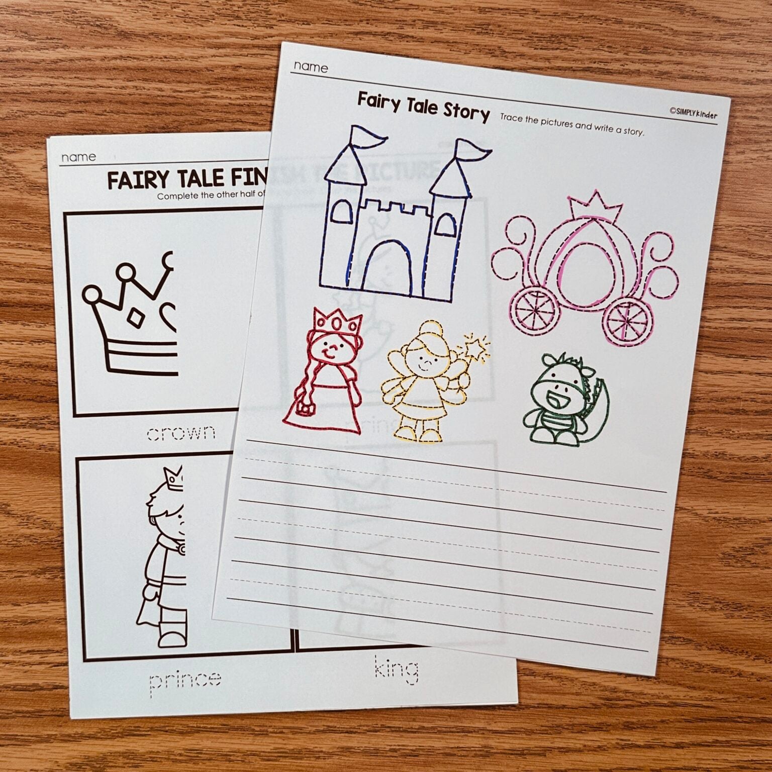 Fairy Tale Fine Motor Printables - Simply Kinder + Printable Membership