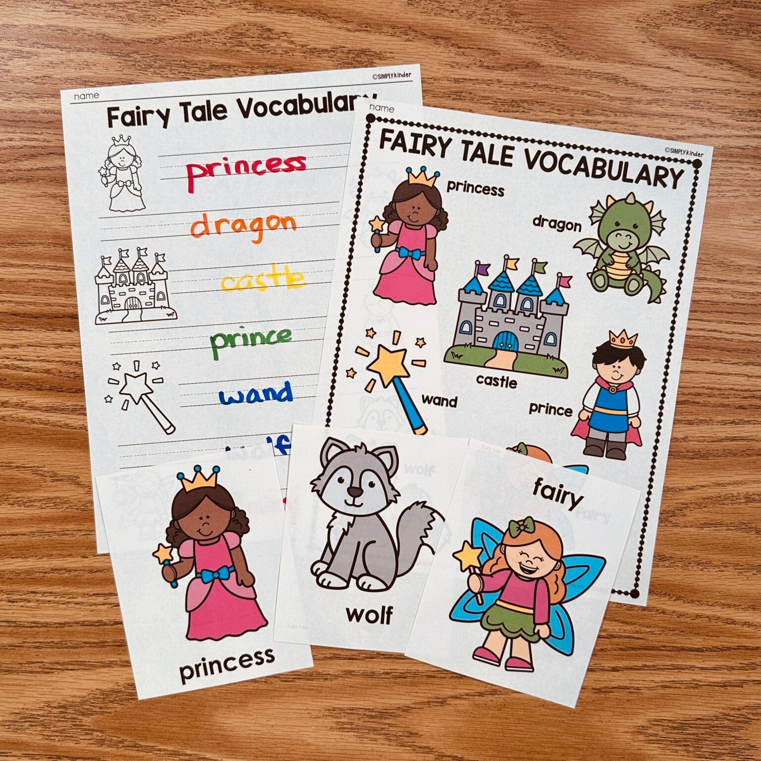 Fairy Tale Vocabulary - Simply Kinder + Printable Membership