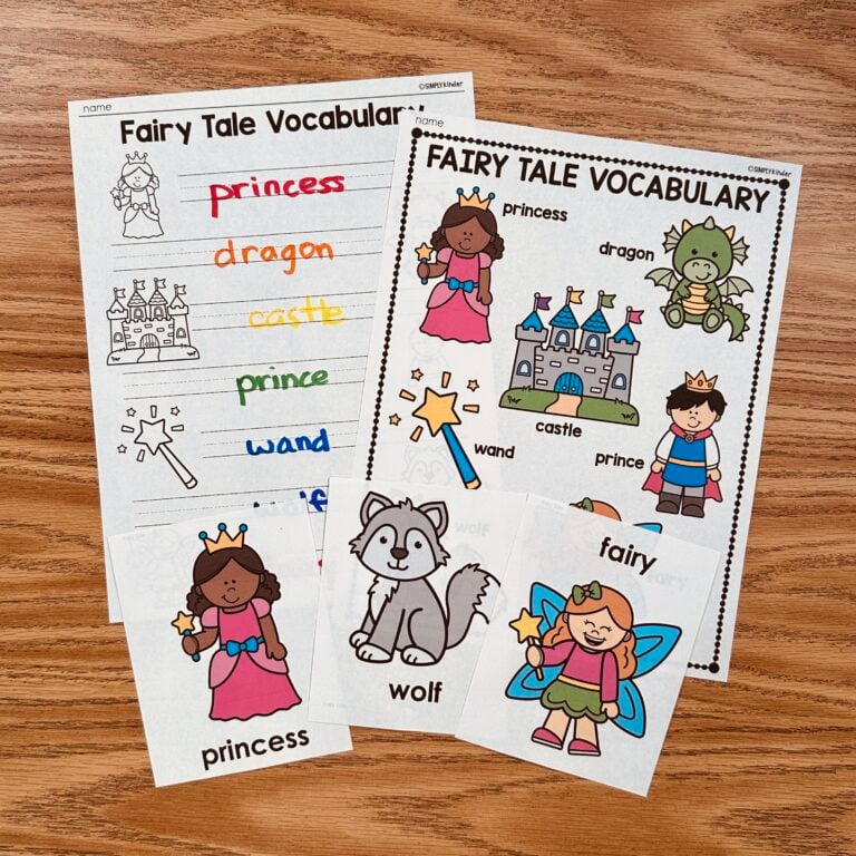Fairy Tale Vocabulary - Simply Kinder + Printable Membership