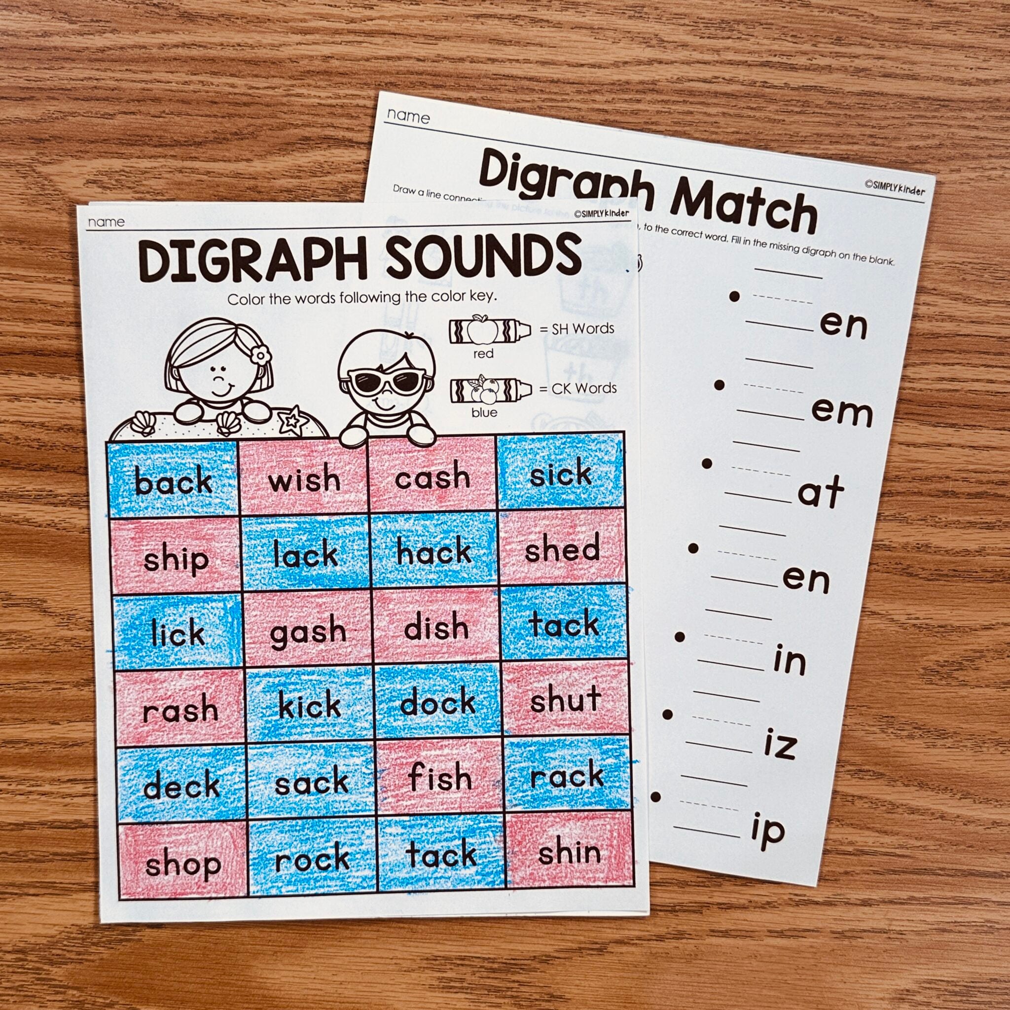 June Digraph Printables - Simply Kinder + Printable Membership