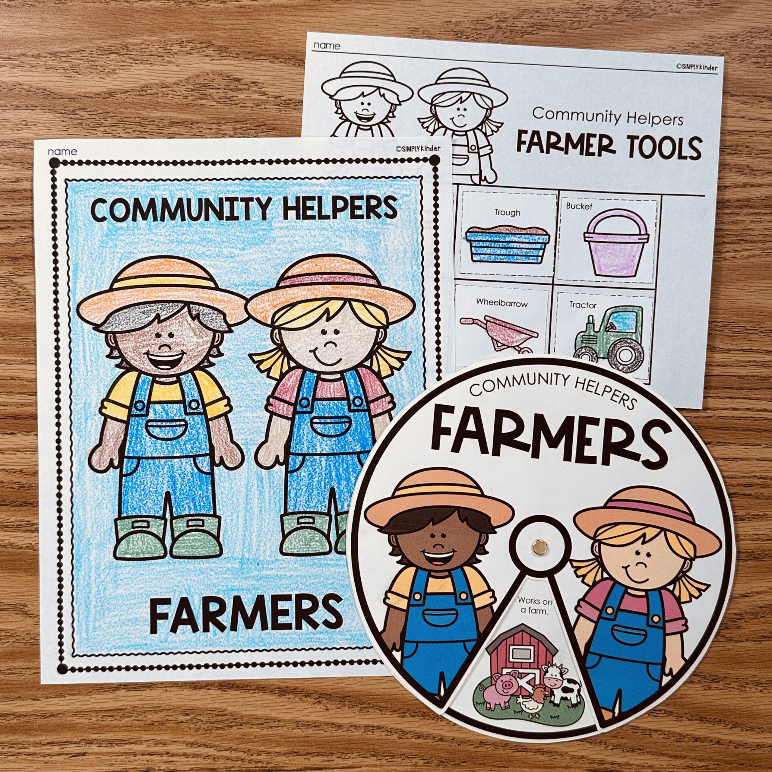 Farmer Community Helper Activities - Simply Kinder + Printable Membership
