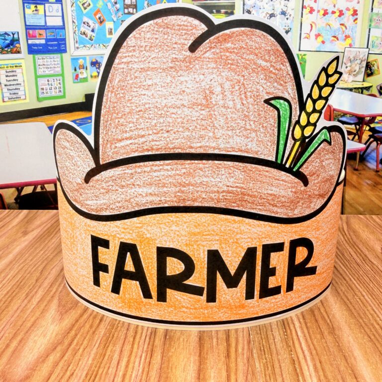 Farmer Community Helper Hat Craft Printable - Simply Kinder + Printable ...