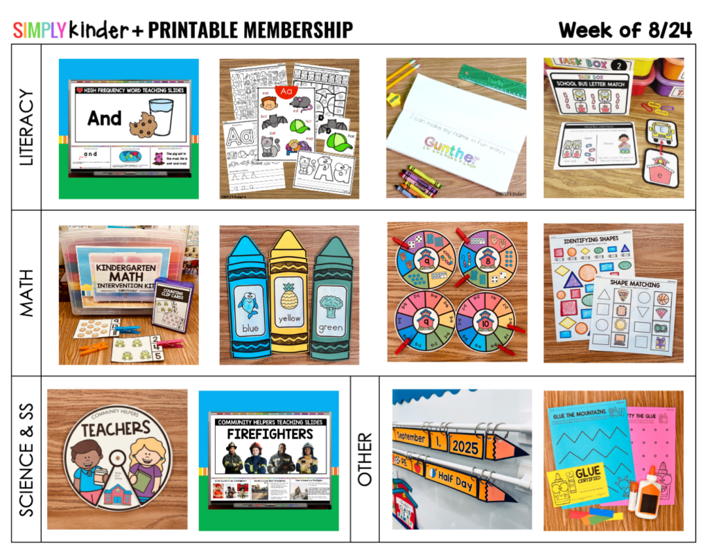 Weekly Planner - Simply Kinder + Printable Membership